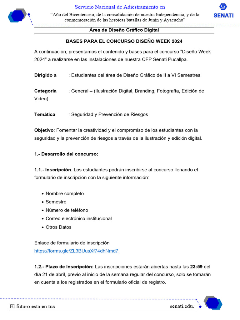 Bases de Concurso Diseño Week | PDF | Adobe Photoshop | Vídeo