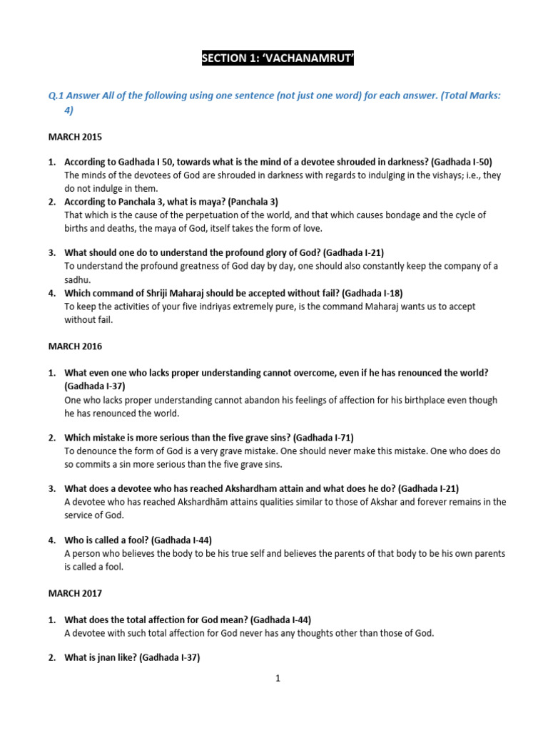 Pragna 1 Paper 1 Q-A | PDF