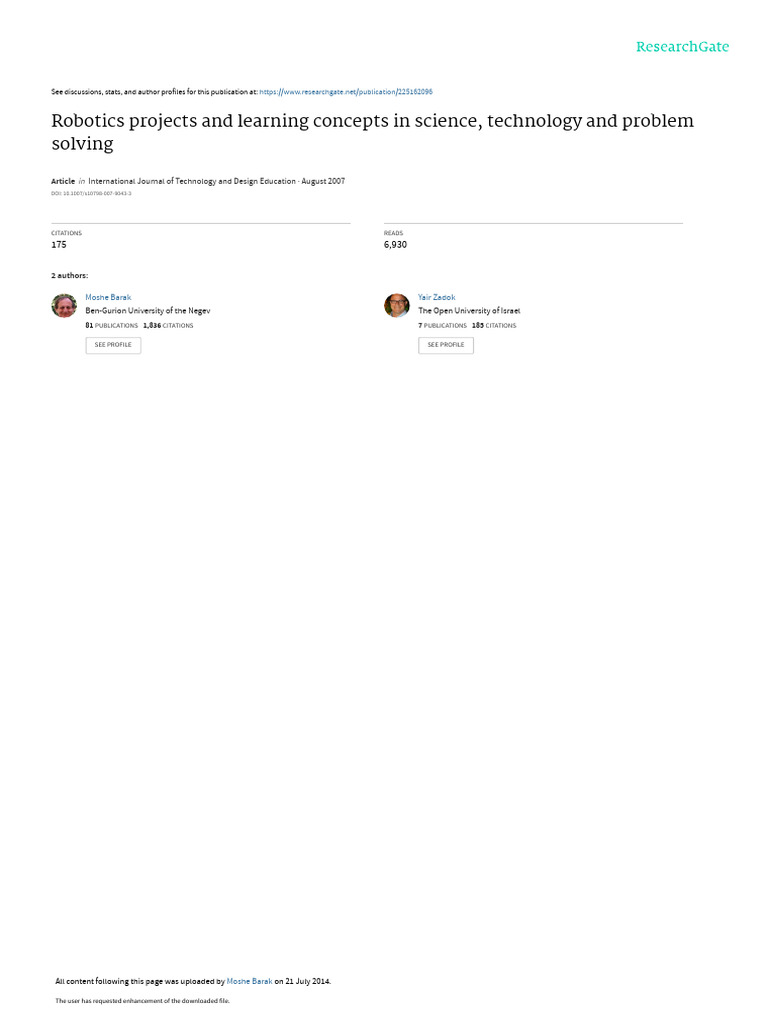 REF - 04 - Robotics Projects and Learning Concepts in Science, Technology-Objetos de ...