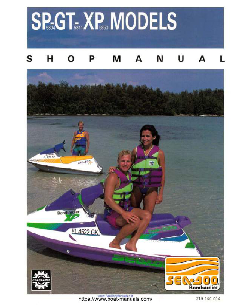 Sea Doo SP, GT, XP Shop Manual | PDF | Technology & Engineering