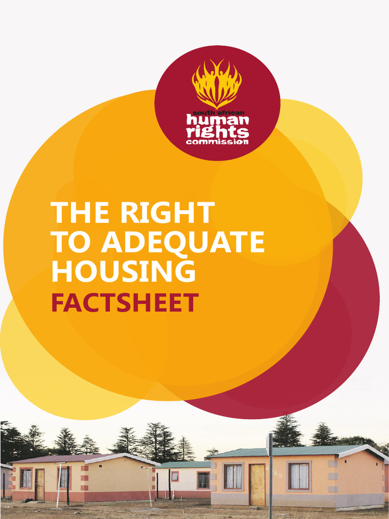 Fact Sheet On The Right To Adequate Housing Facts For Us in SA | PDF ...