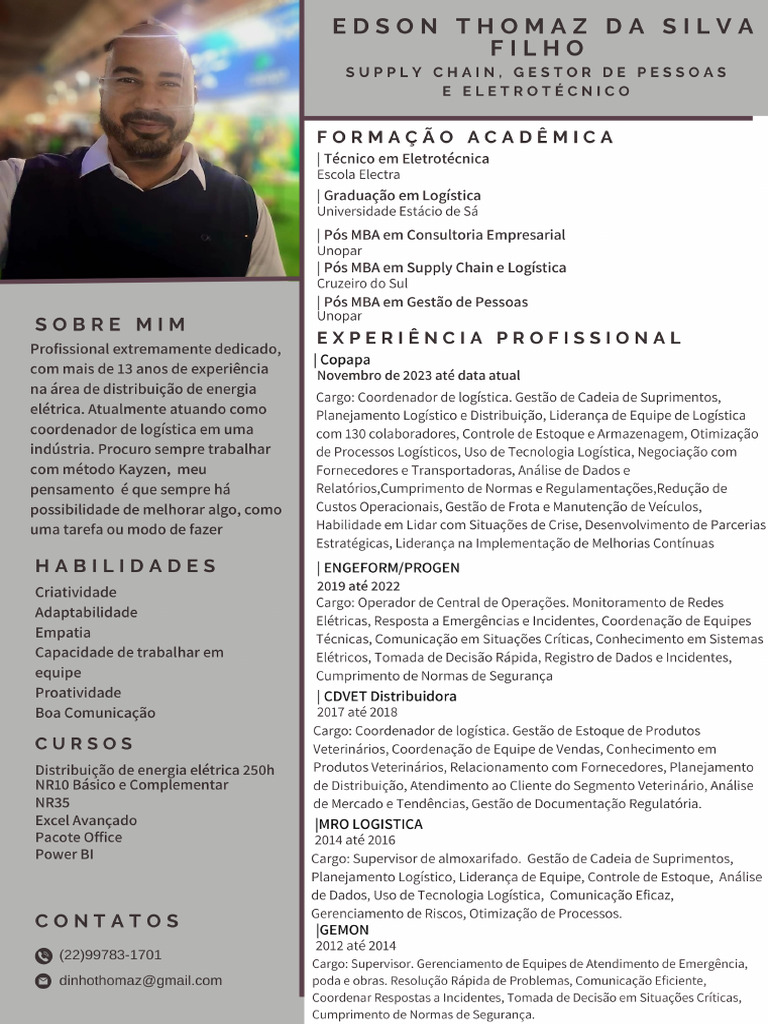 Curriculo Edson Atualizado | PDF