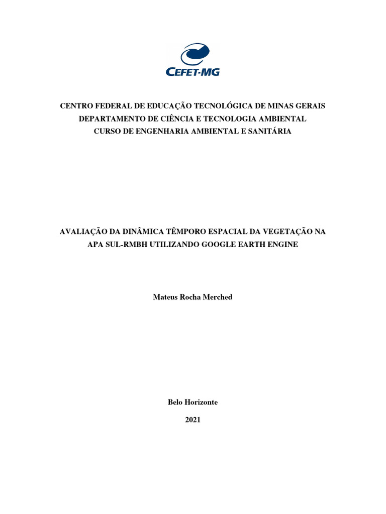 TCC II Mateus Rocha Merched | PDF | Radar | Câmera