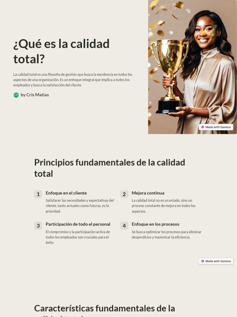 Que Es La Calidad Total | PDF | Calidad (comercial) | Economias