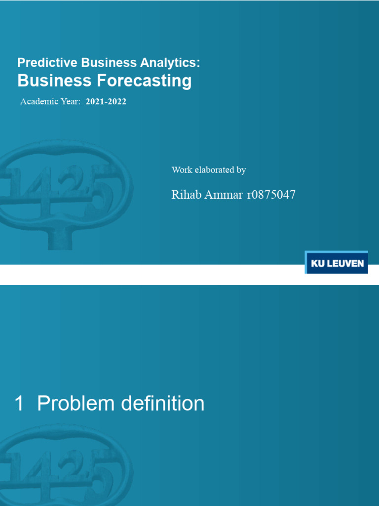 Business Forecasting | PDF