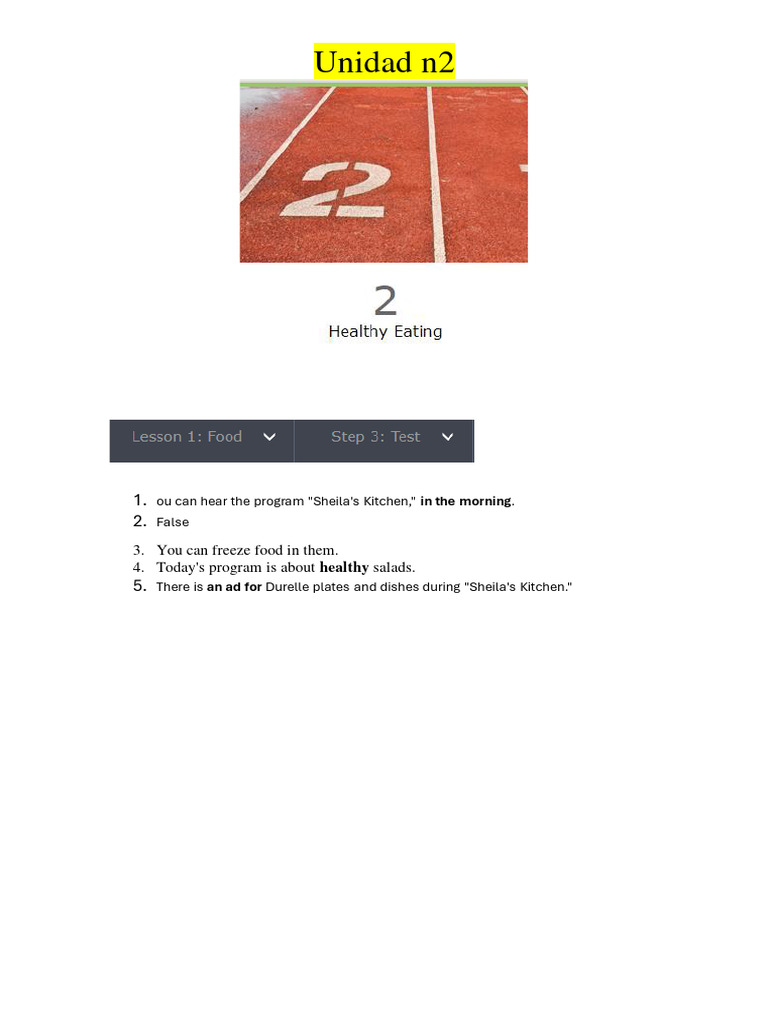 Test Modulo 2 | PDF