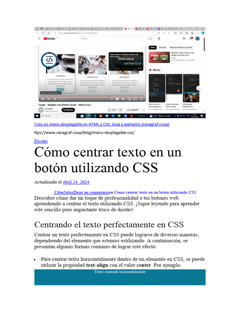 Crea Un Menú Desplegable en HTML y CSS | PDF | HTML | Red mundial