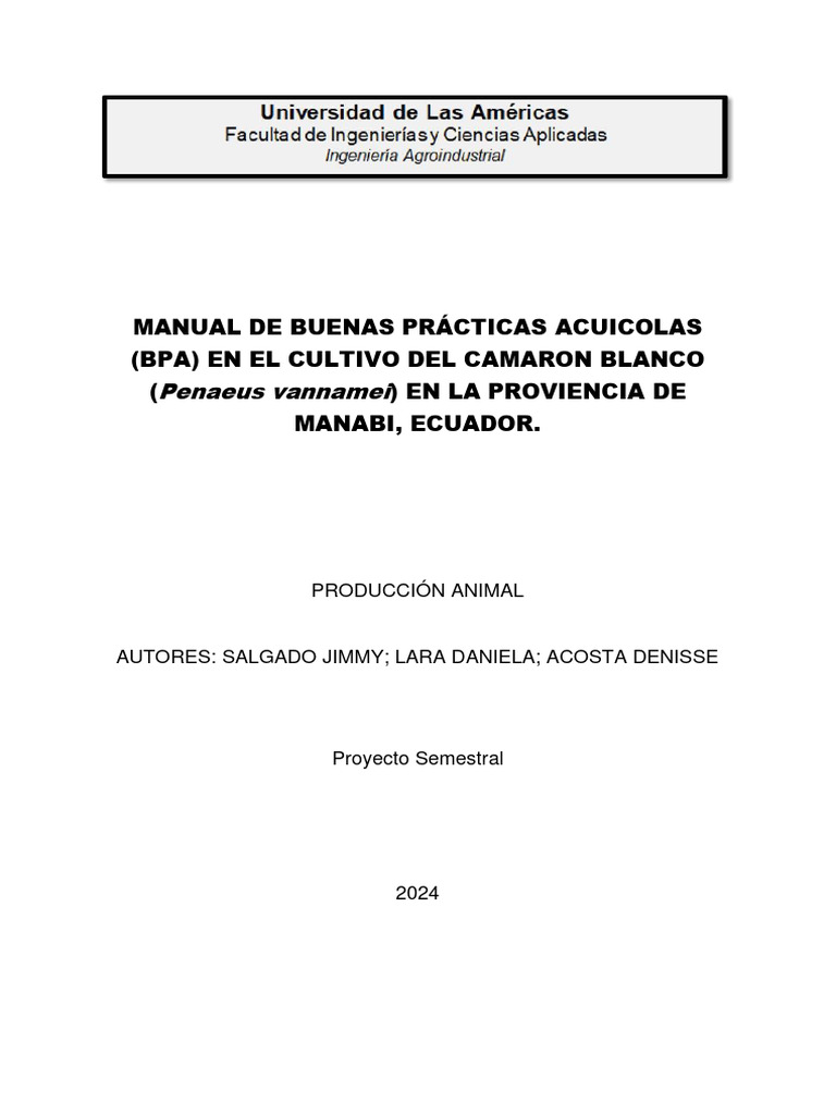 Manual de BPA Produccion Animal Progreso#1 | PDF | Digestión | Sistema ...