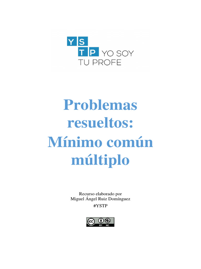 Mínimo-común-múltiplo-problemas-resueltos-YSTP | PDF