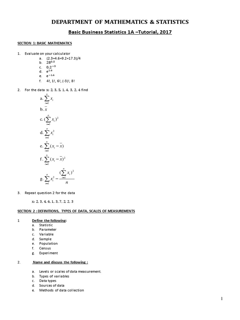 BBS111S Tutorial Worksheet Nust | PDF | Histogram | Probability Distribution