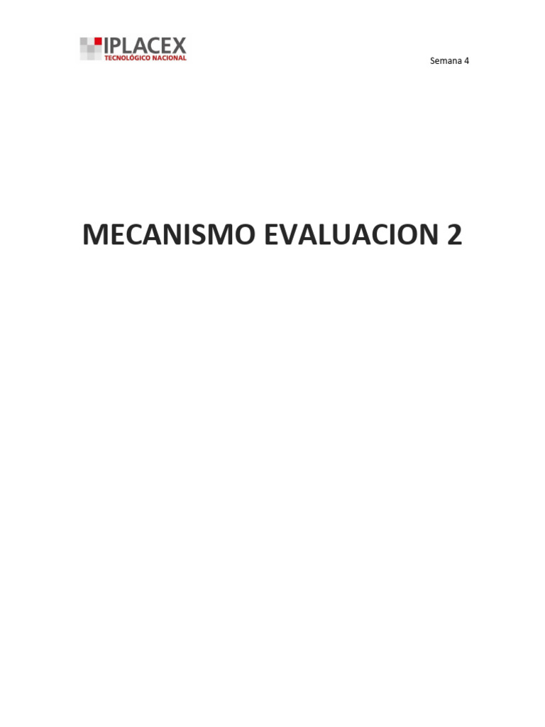 Eva2 Mecanismo | PDF | Fuerza | Elasticidad (Física)