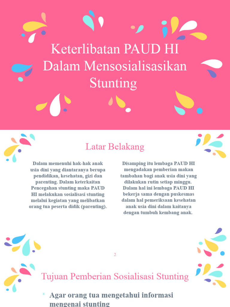 Paud Hi Dan Stunting | PDF