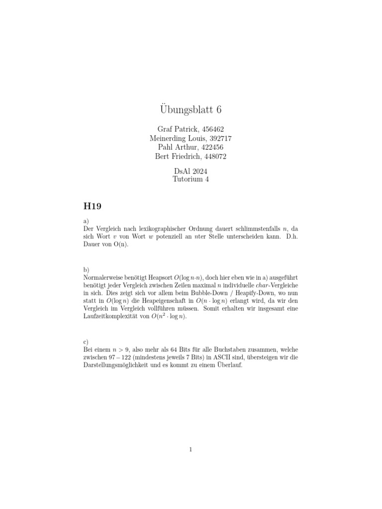 HA6 Graf Meinerding Pahl Friedrich | PDF | Computer Programming | Algorithms