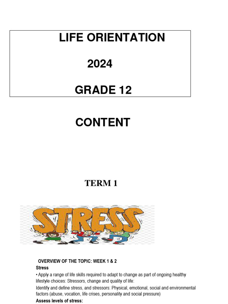 Grade 12 Life Orientation 2024 Guide | PDF | Social Media | Popular ...