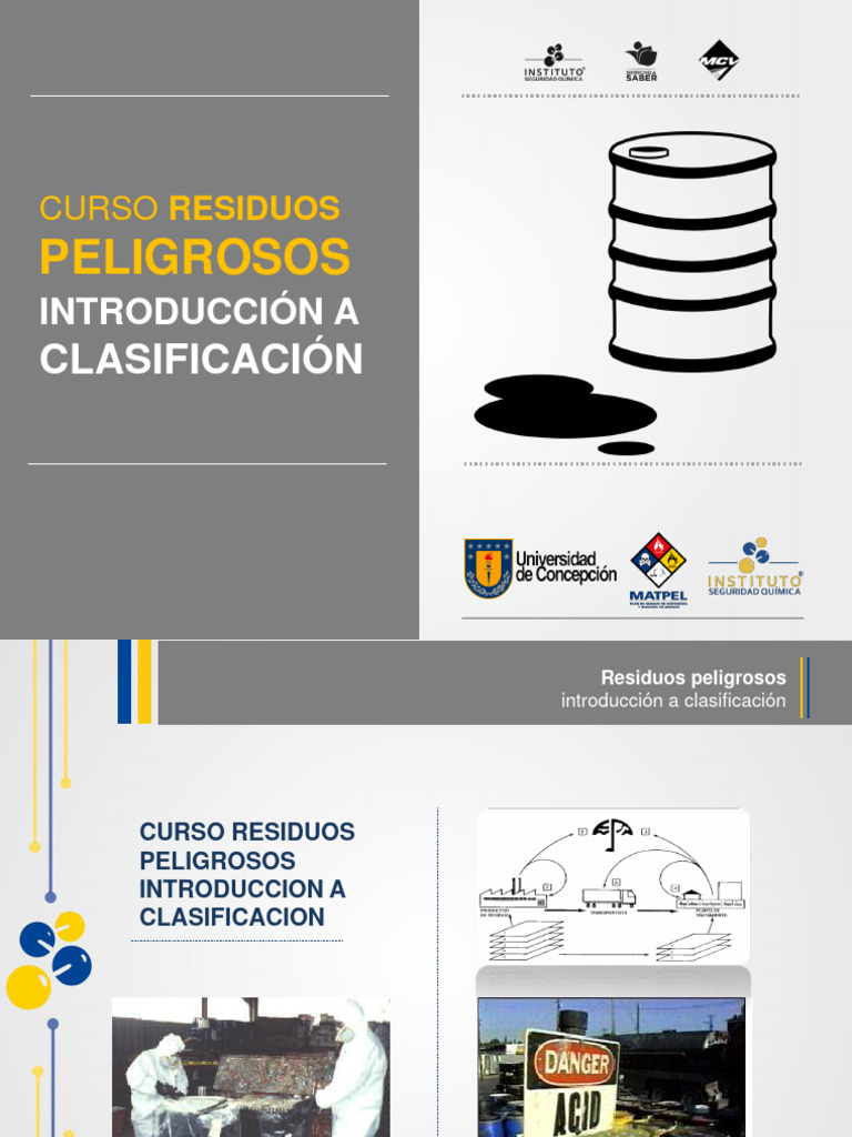 Clase 2 Clasificacion de Residuos Peligrosos | PDF | Residuos | Toxicidad