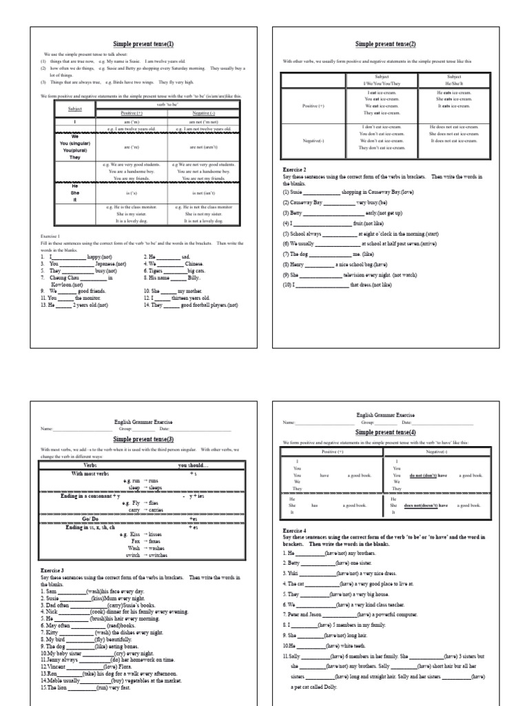 English Form 2 | PDF | Grammatical Tense | Subject (Grammar)