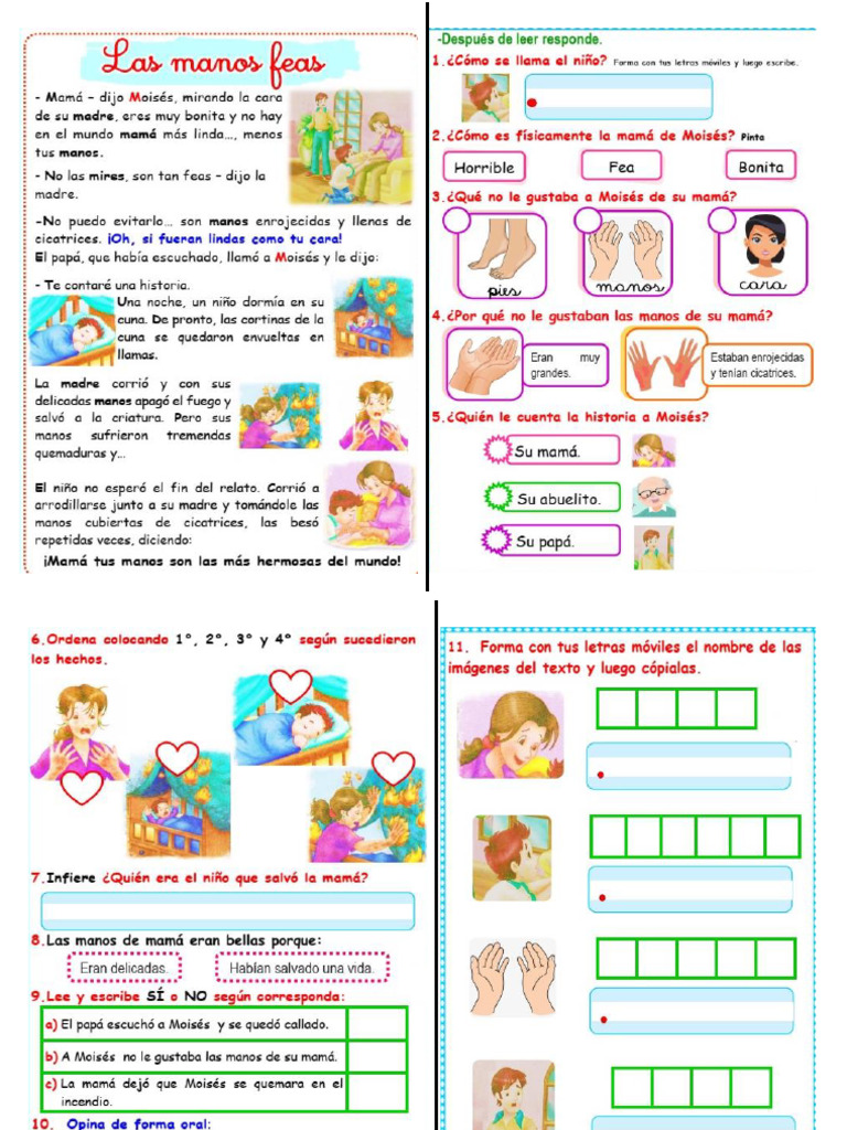 Lectura Las Manos Feas de Mamá | PDF