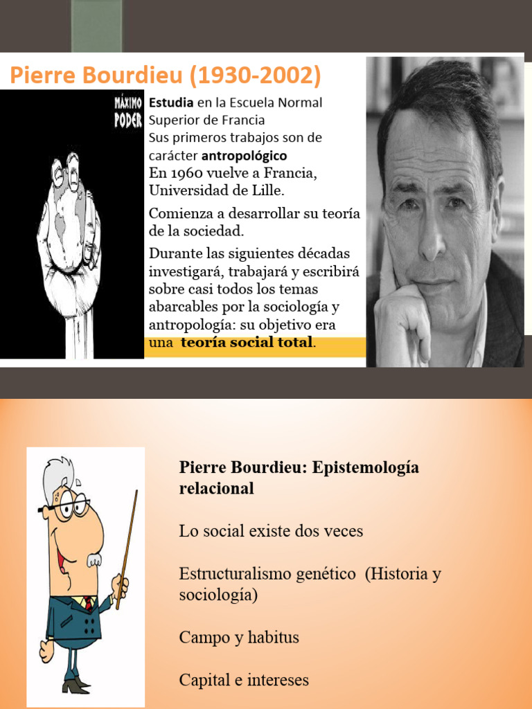 Ideas Centrales de Pierre Bourdieu | PDF | Educación en artes liberales Ideas Centrales de Pierre Bourdieu | PDF | Educación en artes liberales