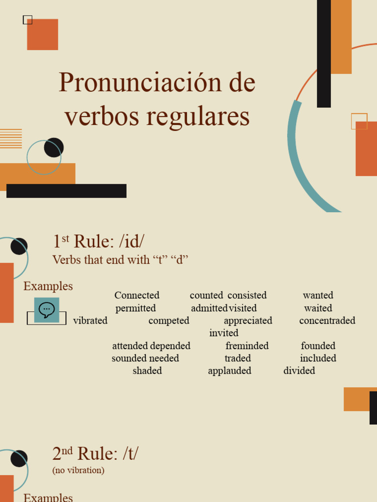Regular Verbs ED | PDF | Law