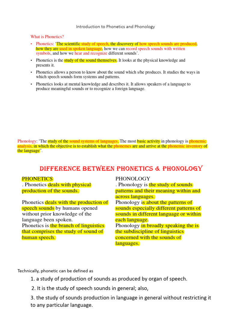Lect 1 Introduction to Phonetics and Phonology | PDF | Phonology | Phonetics