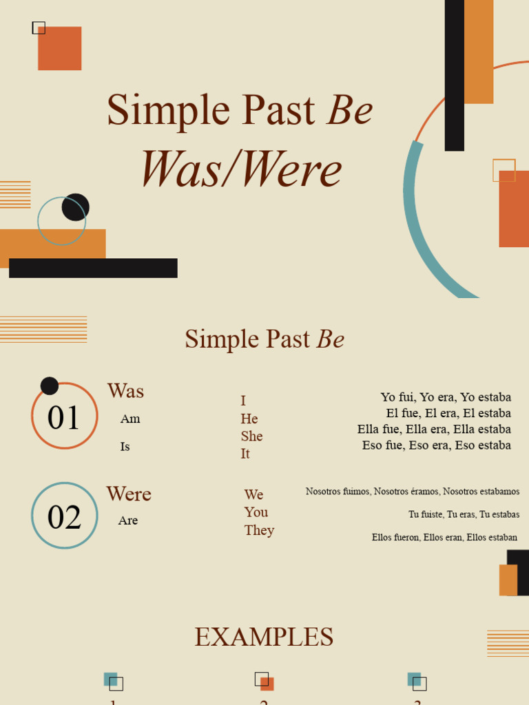 Simple Past Be | PDF