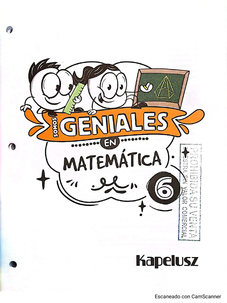 Somos Geniales en Matemática 6 | PDF