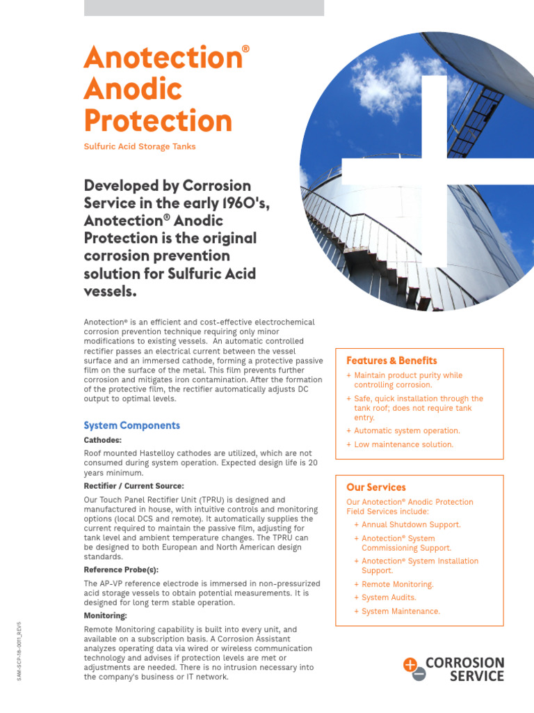 Anotection - Storage Tanks - REV5 | PDF | Corrosion | Anode