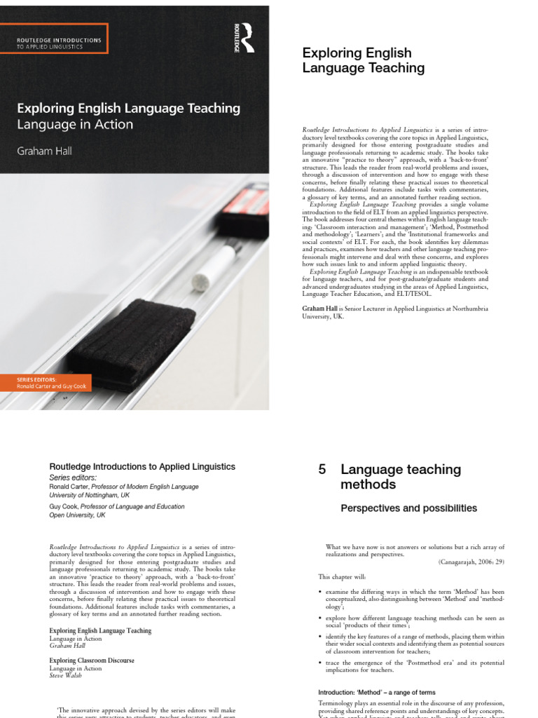 Hall, G. (2011) - Exploring English Language Teaching Language in ...