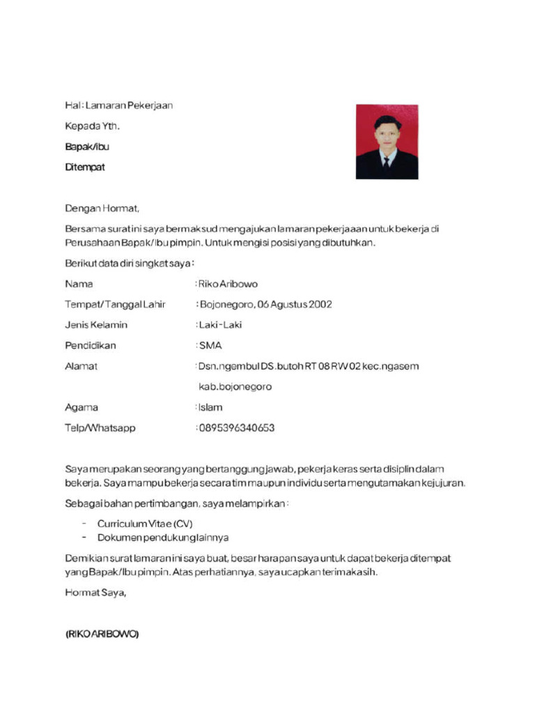 Dokumen Riko Aribowo-1 | PDF