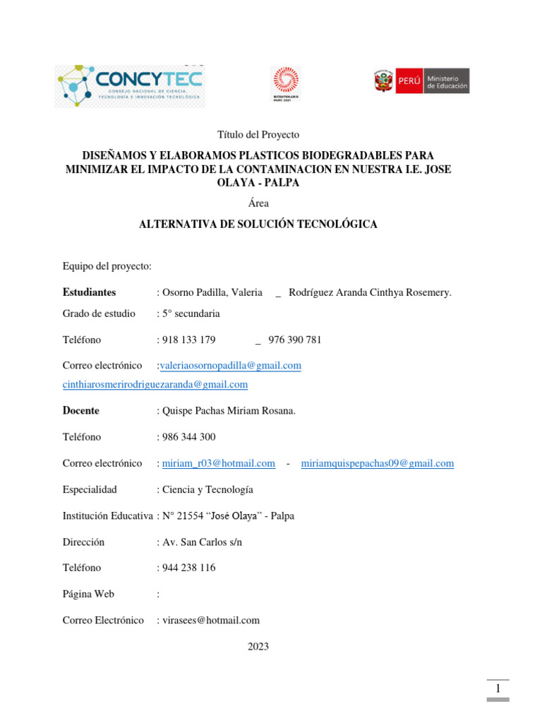 Fencyt - 2023 | PDF | El plastico | Ácido acético