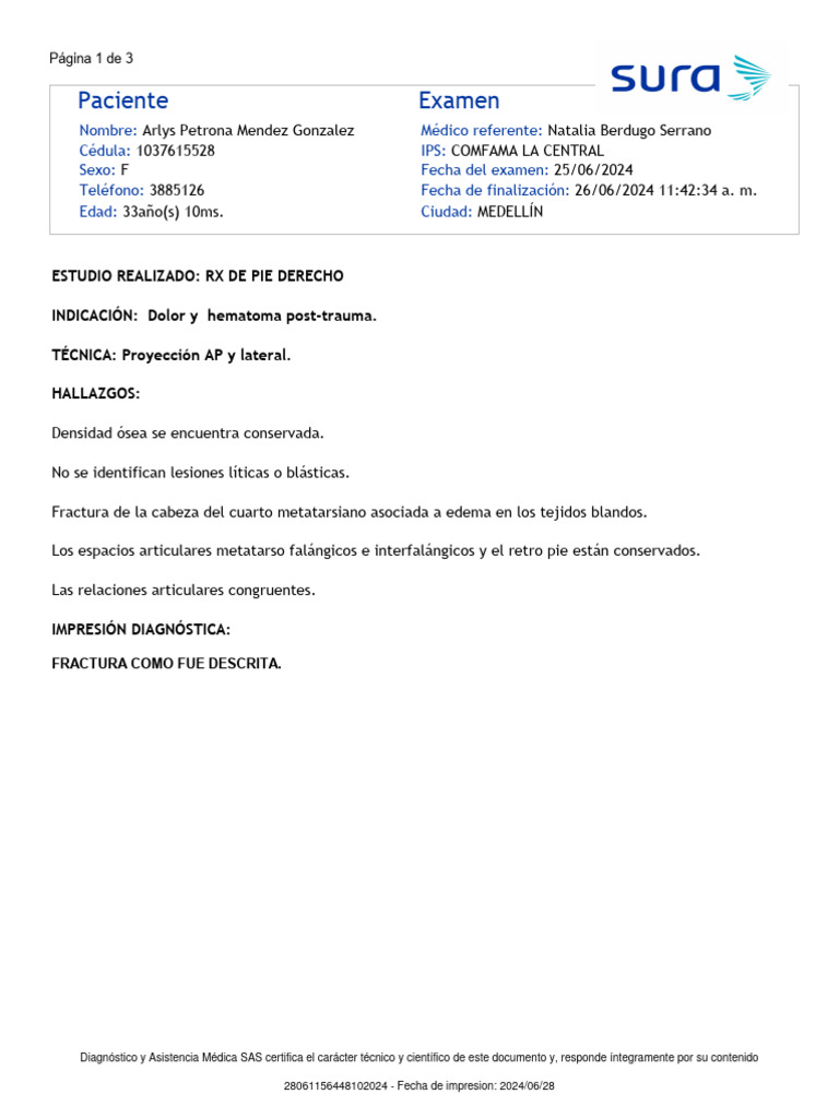 Resultados DX | PDF | Enfermedades y trastornos | Medicina