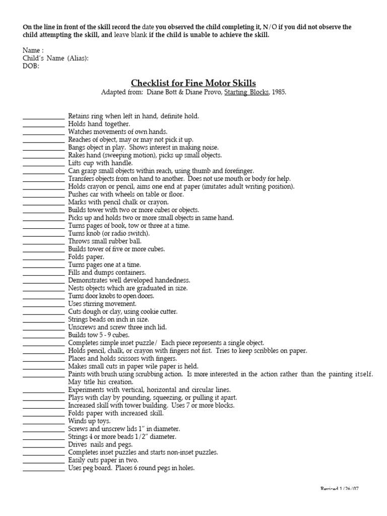 FM S Checklist | PDF | Paper