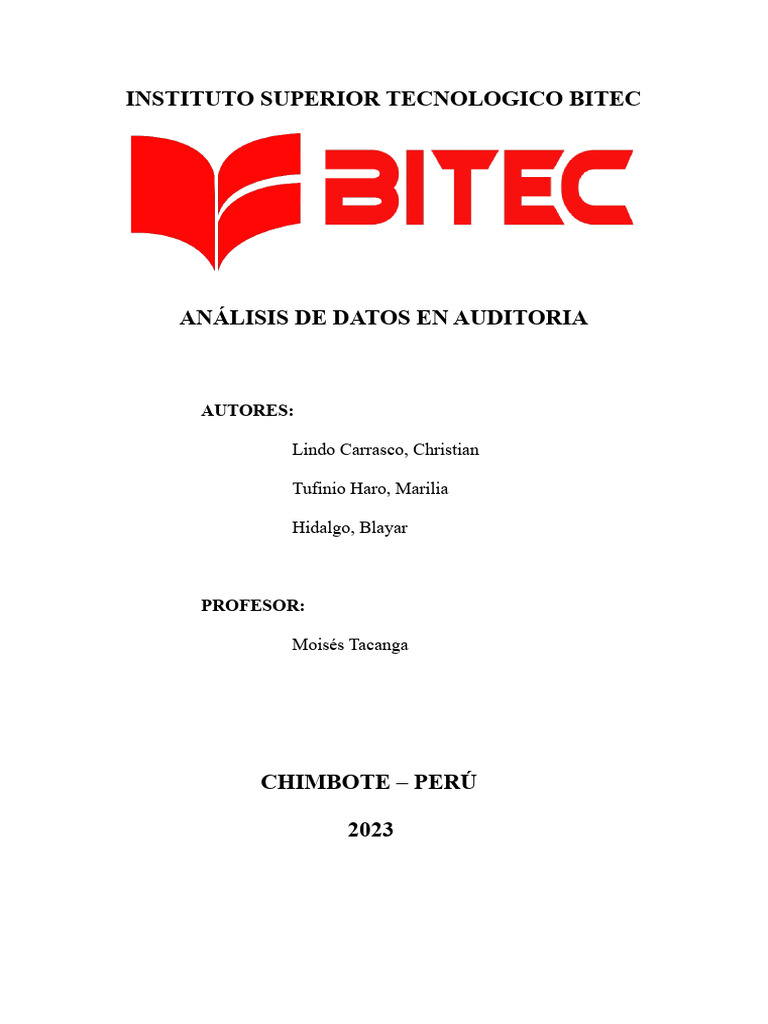 Informe de Auditoria Informatica | PDF | Benchmarking | Auditoría