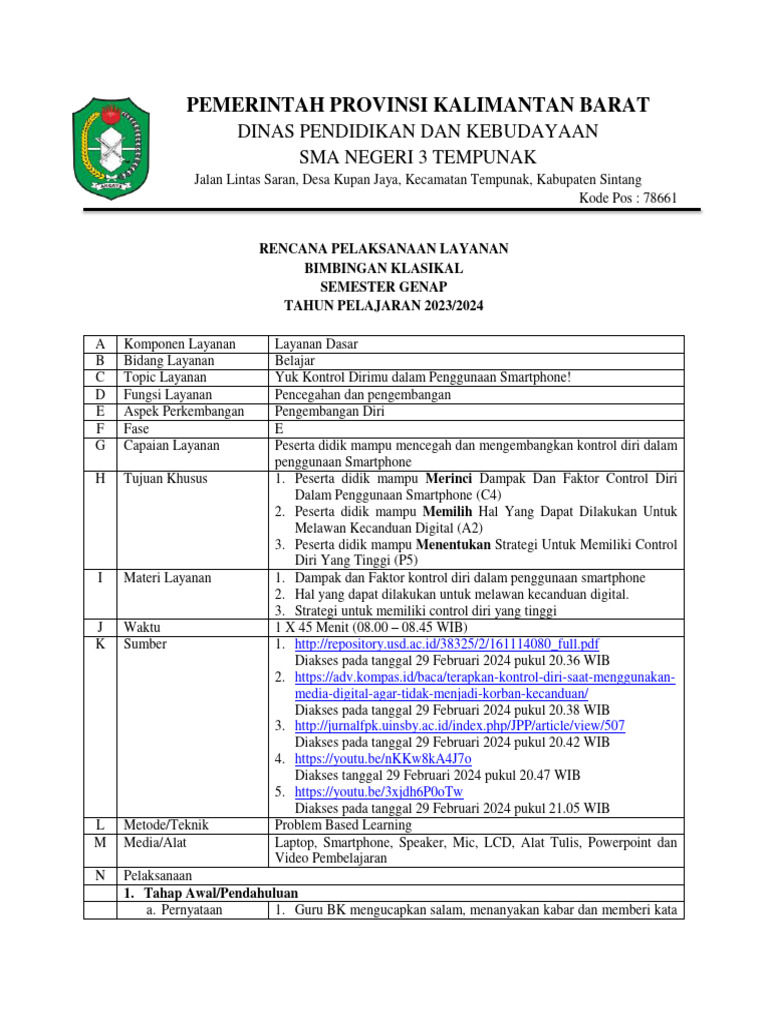 Modul BK Nancy Octaviani 2024 | PDF
