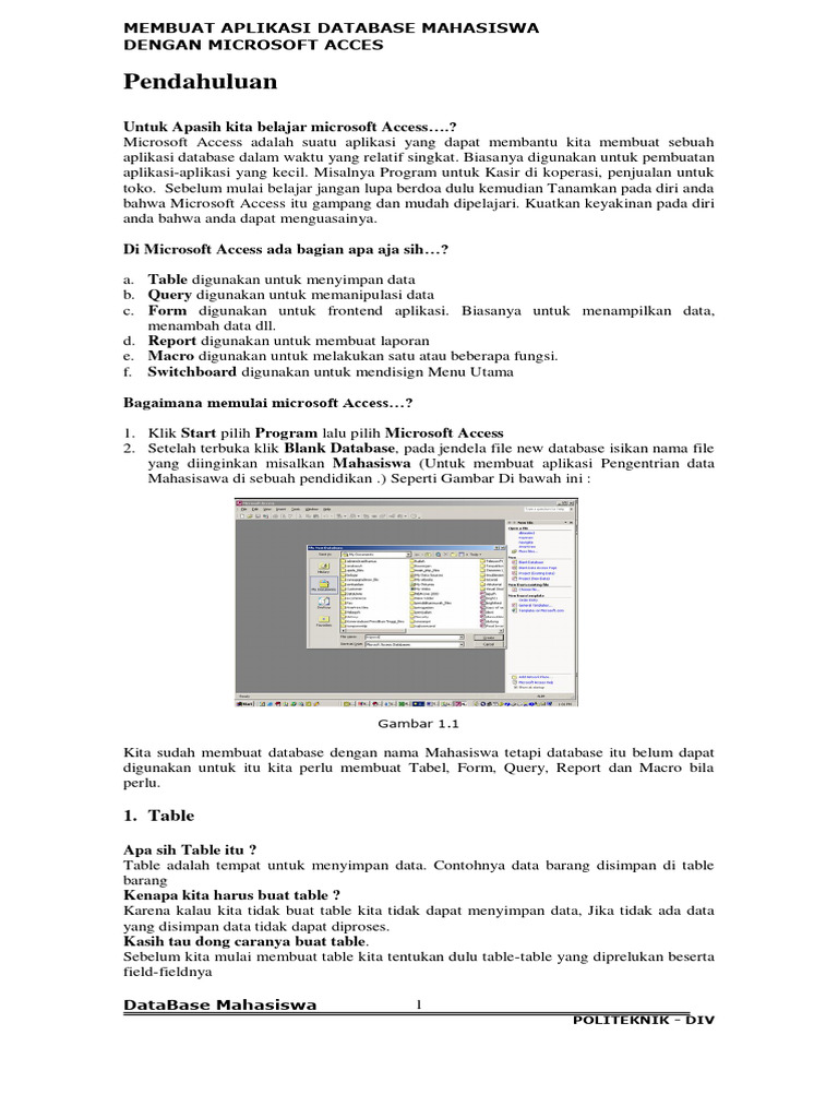 Database Mahasiswa | PDF