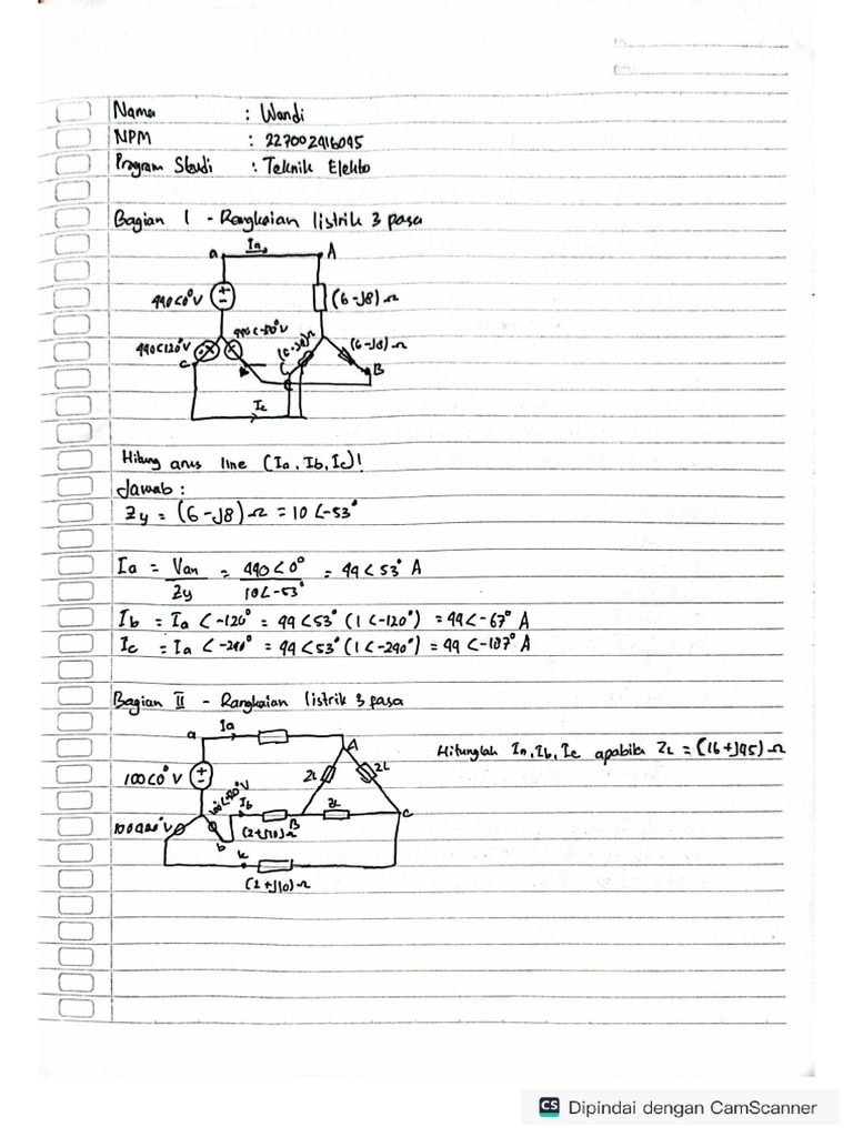 Tugas 2 Rangkaian Listrik 2 - Wandi | PDF