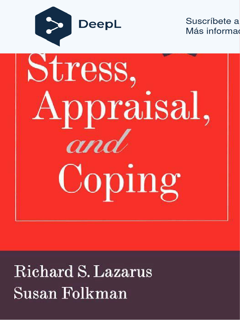 Libro Lazarus y Folkman | PDF | Estrés (biología) | Behaviorismo
