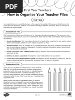 Teacher Professional Document Checklist | PDF | Teachers ...