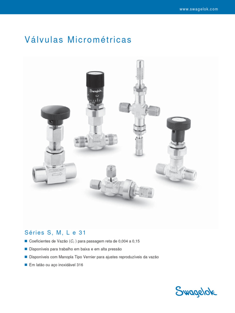 MS 01 142 - Micrométricas | PDF | Válvula | Aço