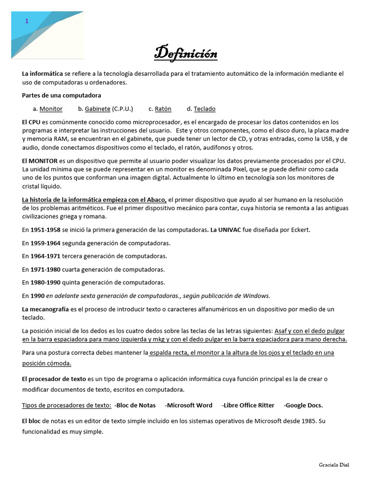Definicion Resumen | PDF | Procesador de textos | Microsoft Word