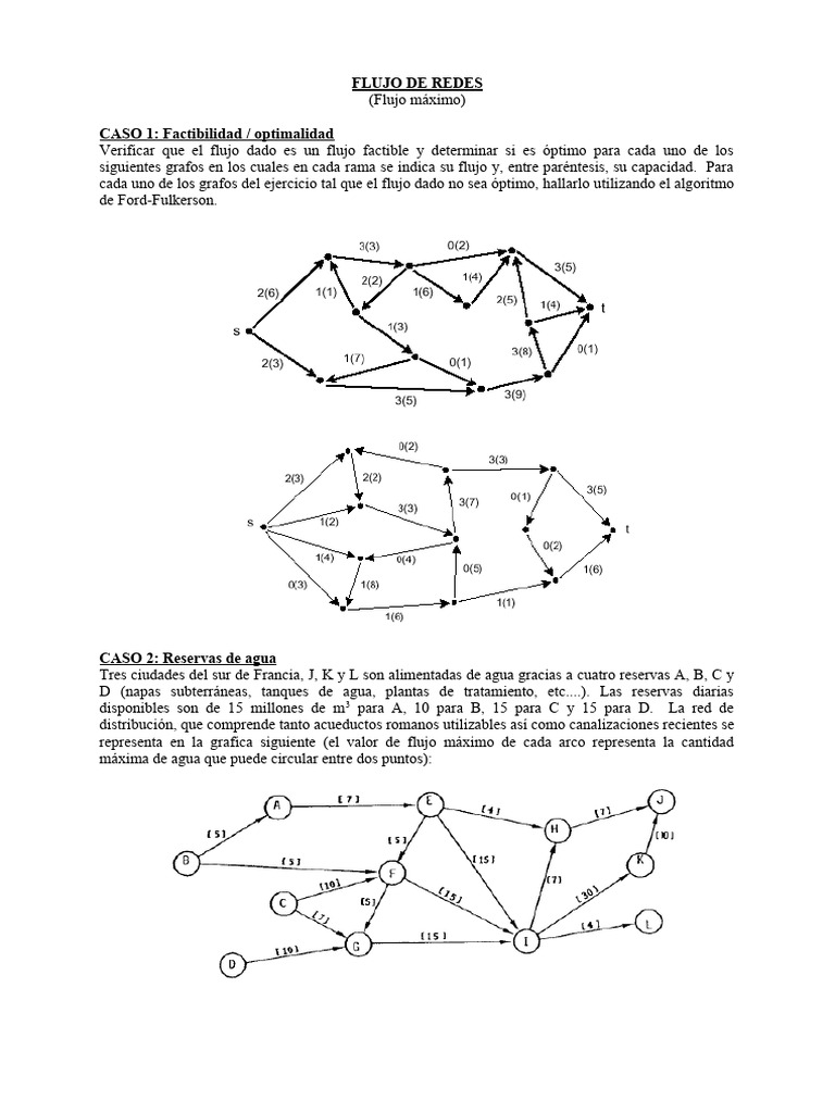 Optimización de Flujos en Redes Hídricas y Proyectos | PDF | Agua ...