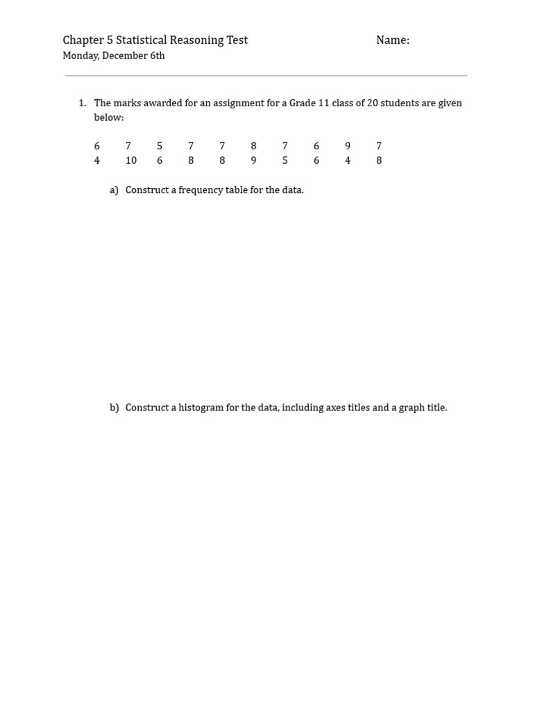 Chapter 5 Test (Olivia) | PDF | Standard Deviation | Normal Distribution