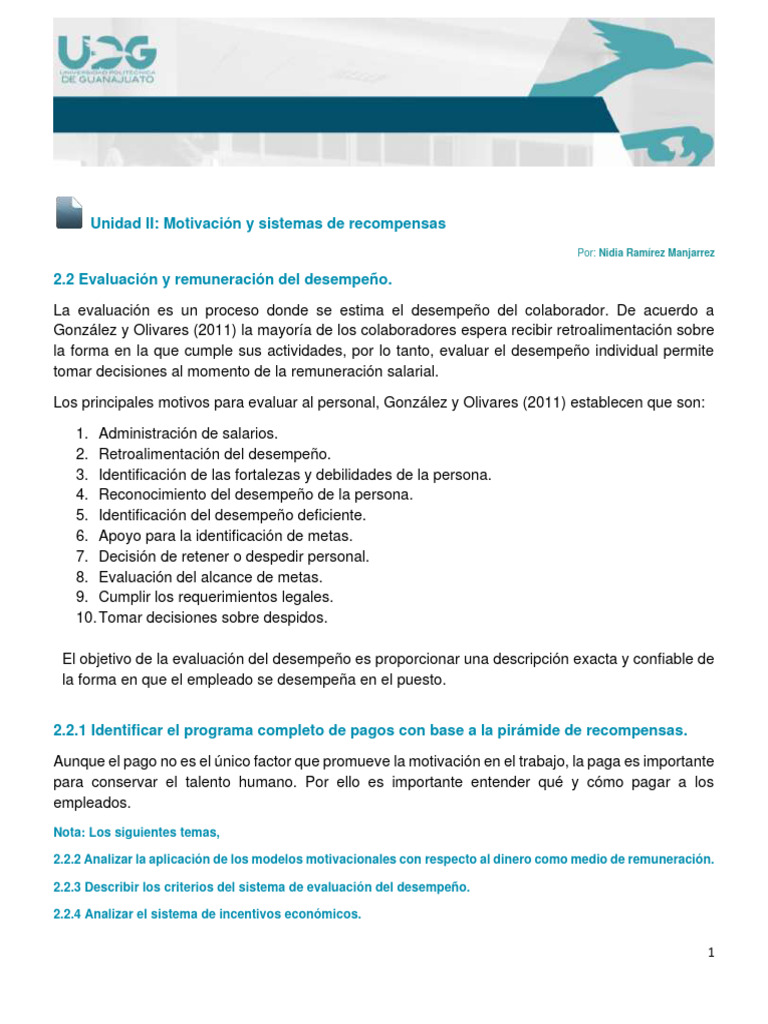 S4 - U2 - Evaluación - Sistemas Recompensa - Lección | PDF | Actitud ...