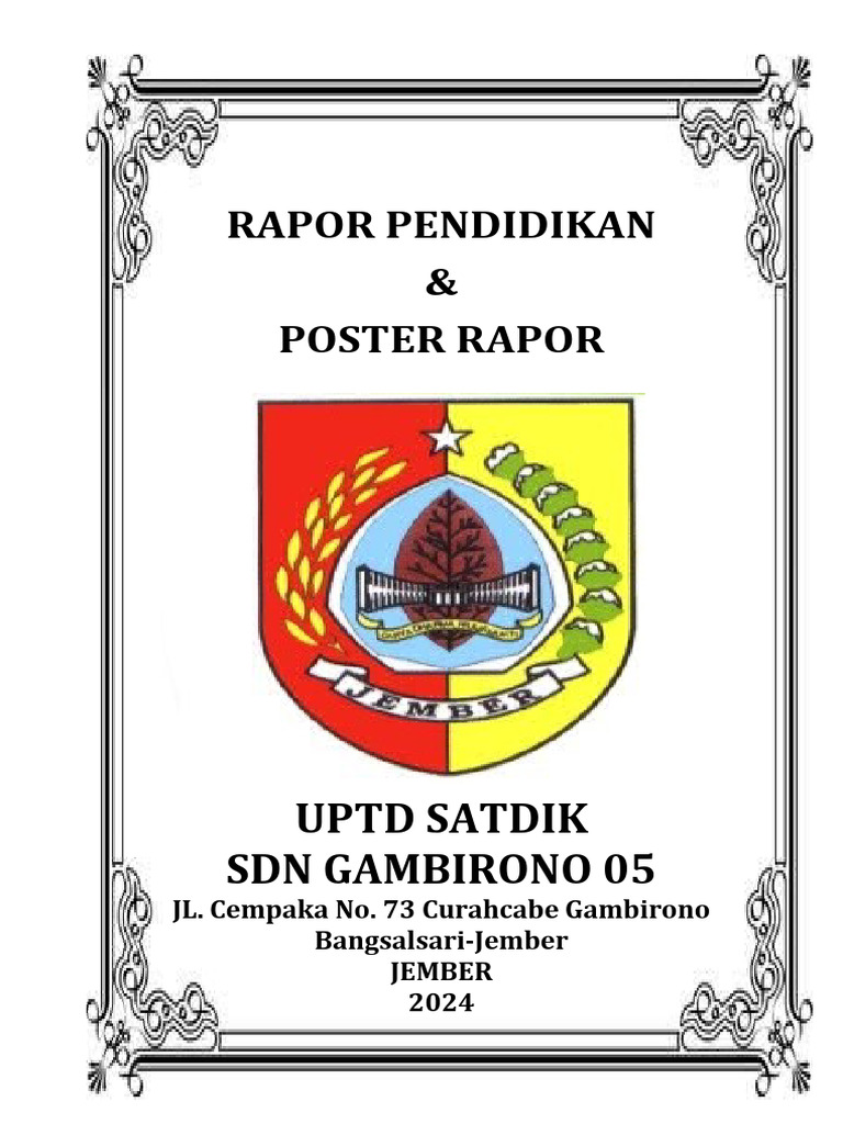 Cover Rapor Pendidikan | PDF