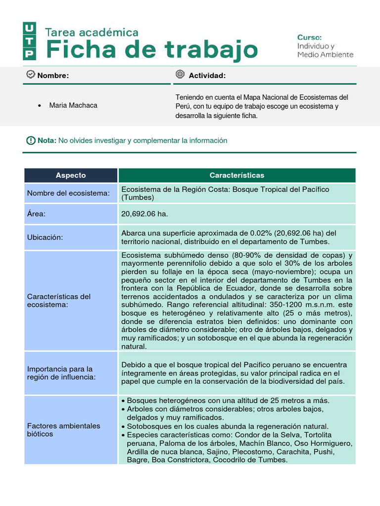 Maria Machaca Ts2. | PDF | Arboles | Los bosques