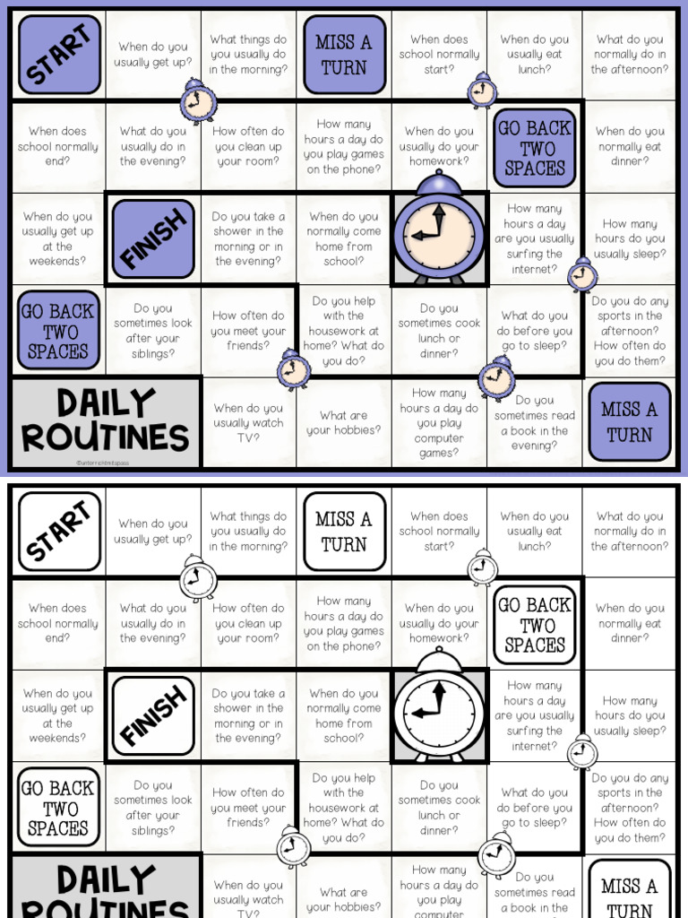 Daily Routine Questions Guide | PDF | Meal | Eating Behaviors Of Humans