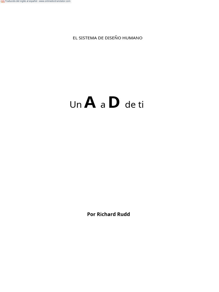Richard Rudd de La A A La Z - Español | PDF | Humano | Vida