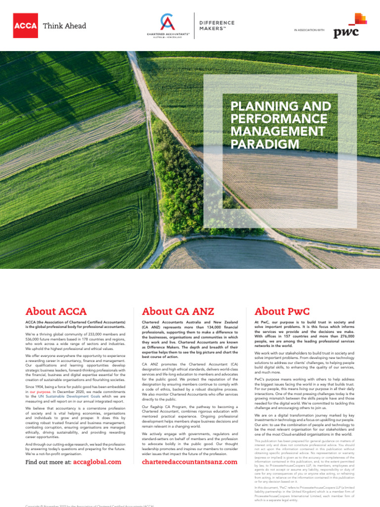 Pi Planning Perfomance V4 PDF Accountant Chief Financial Officer