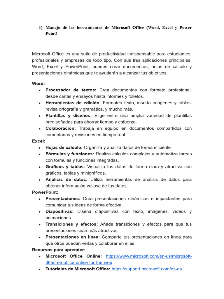 Herramientastrabajo | PDF | Microsoft Office | Microsoft PowerPoint