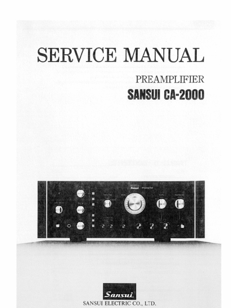 Sansui CA-2000 SM | PDF